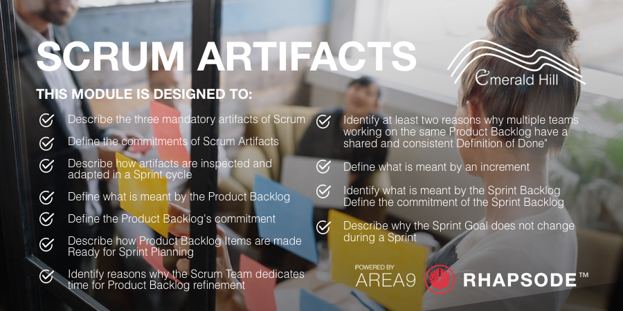 Scrum Artifacts Module Emerald Hill Limited Adaptive Courseware 7166